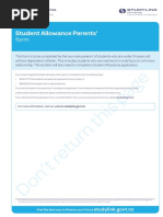 Student Allowance Parents' Guide | PDF | Pension | Income Tax
