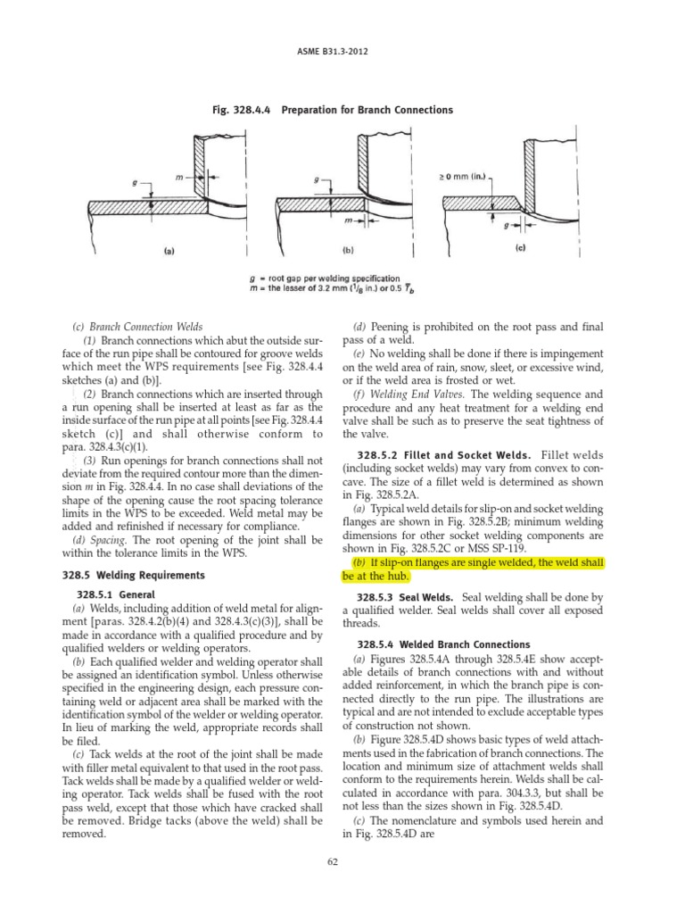 B31.3, Process Piping 1 | PDF | Welding | Construction