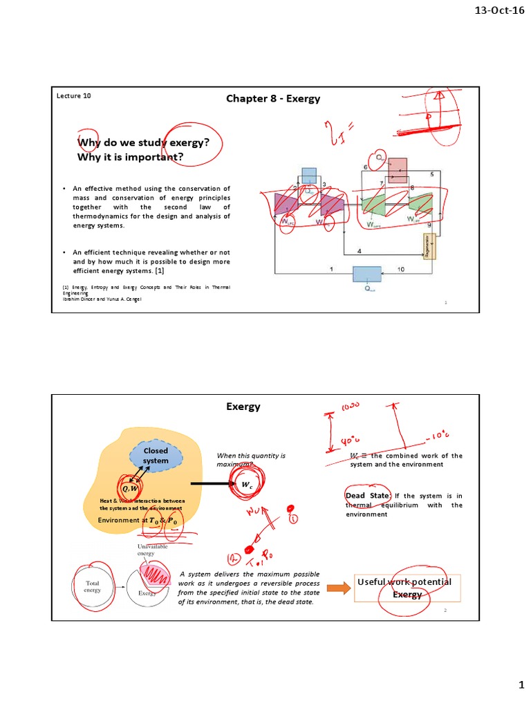 Chapter 8 - Exergy: Closed System | PDF | Exergy | Thermodynamics