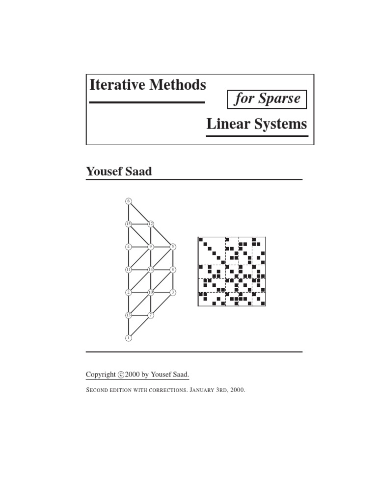 Iterative Methods Sparse Linear Systems | PDF | Matrix (Mathematics) | Linear Algebra