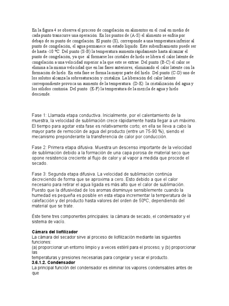 En La Figura 4 Se Observa El Proceso de Congelación en Alimentos en El ...
