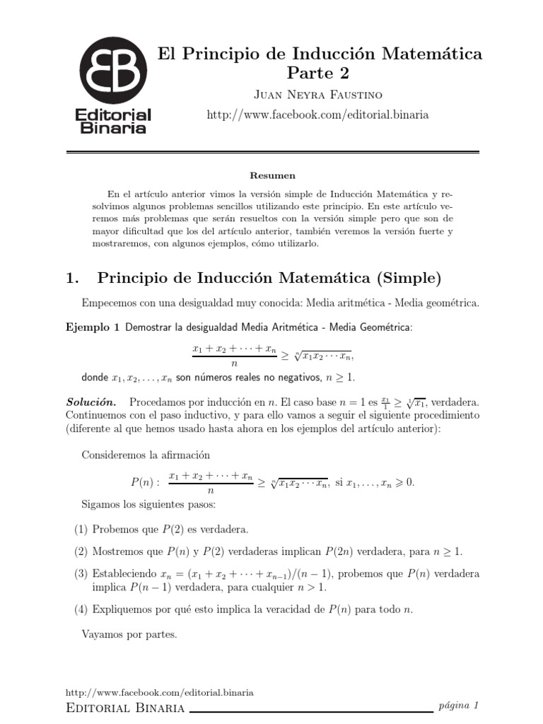 Induccion Parte2 | PDF | Razonamiento inductivo | Prueba matemática