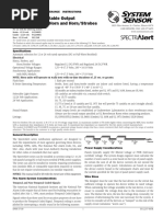 Horn-Strobes-Data-Sheet SGRLED | PDF | Light Emitting Diode | Electricity
