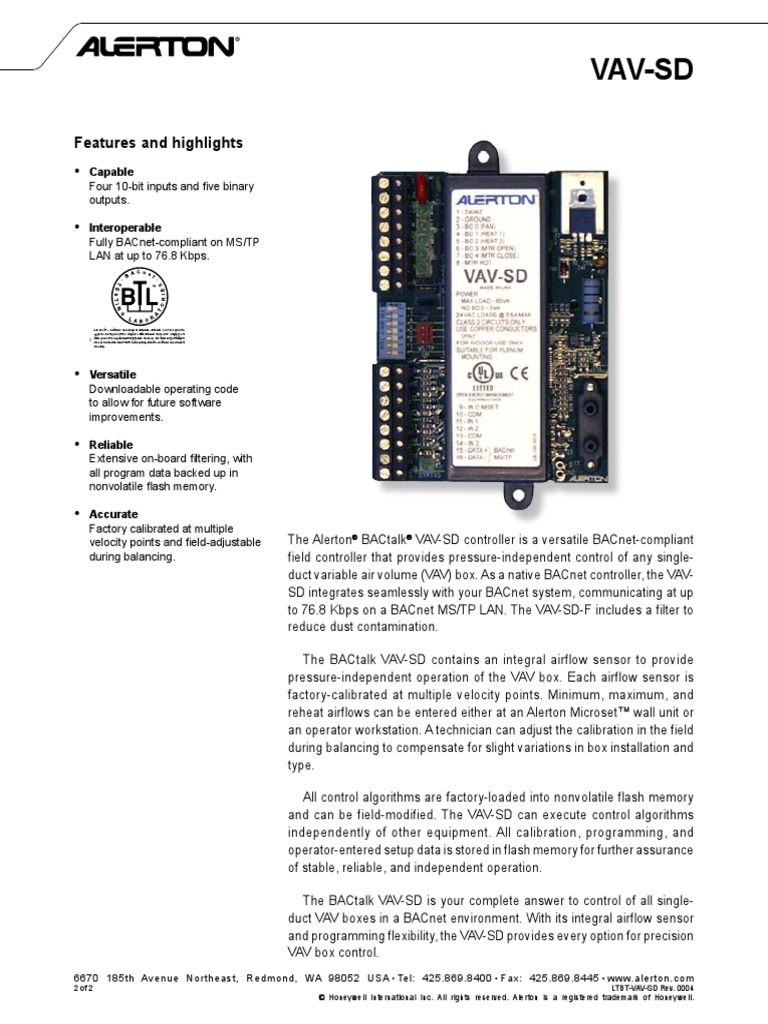 Vav-Sd: Features and Highlights | PDF | Computer Engineering | Computer ...