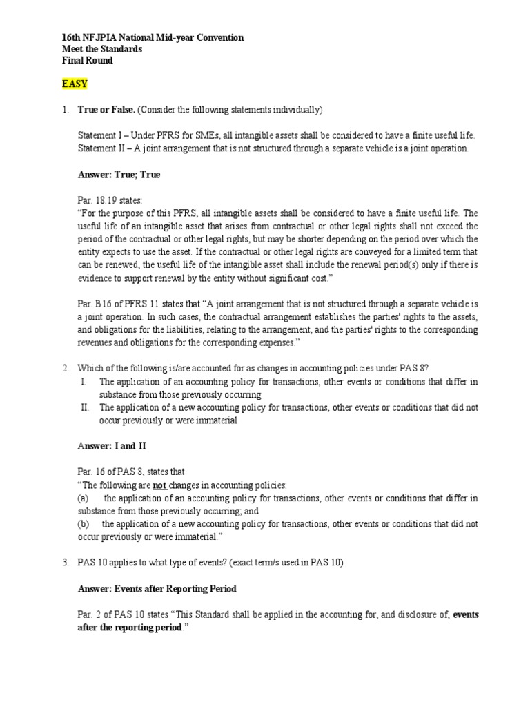 Meet The Standards - 16th NFJPIA MYC - Final Round | PDF | Intangible ...