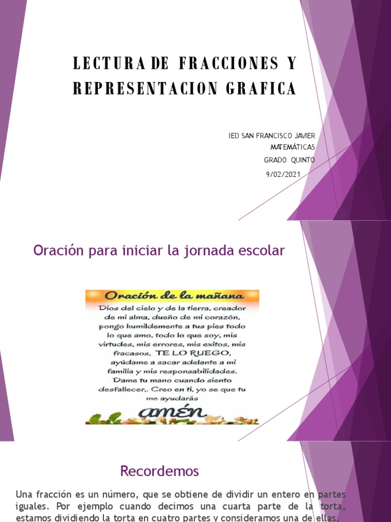 Lectura de Fracciones | PDF | Números | Matemática Elemental