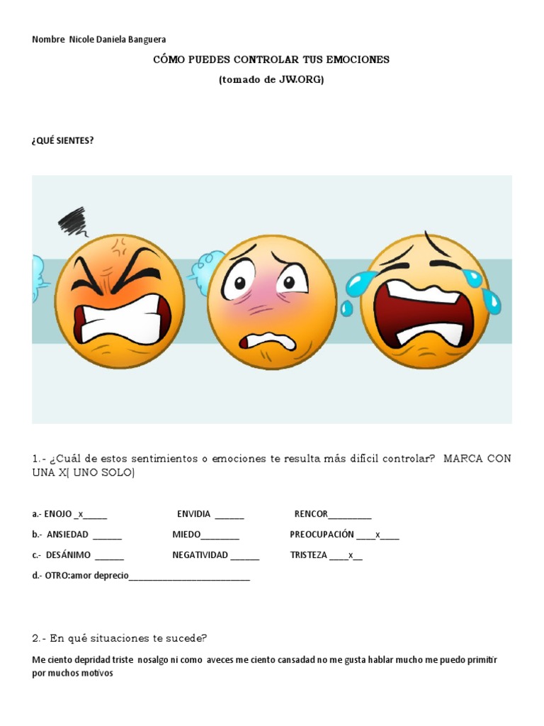 Controla tus emociones con sabiduría | PDF