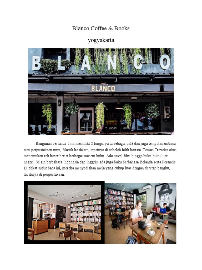 Blanco Coffee & Books | PDF