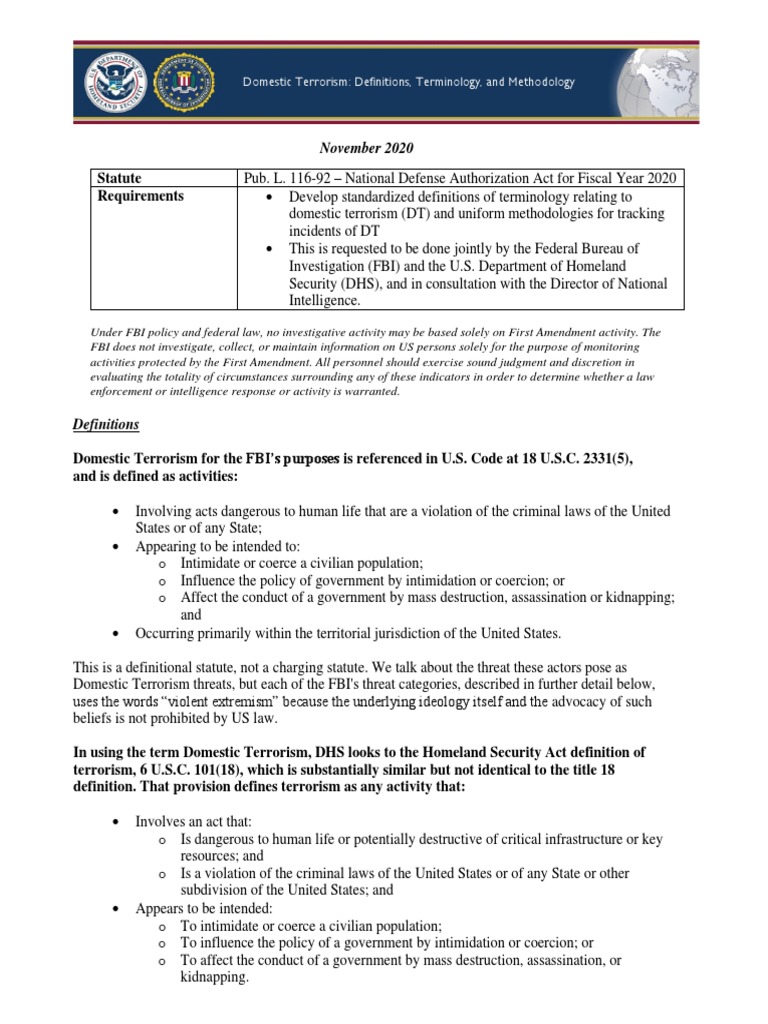 NDAA Report DT Definitions Terminology Methodology 111220 | PDF ...