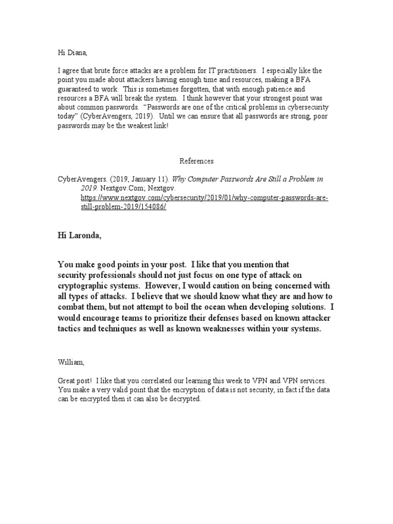 Module 1 Discussions Response | PDF