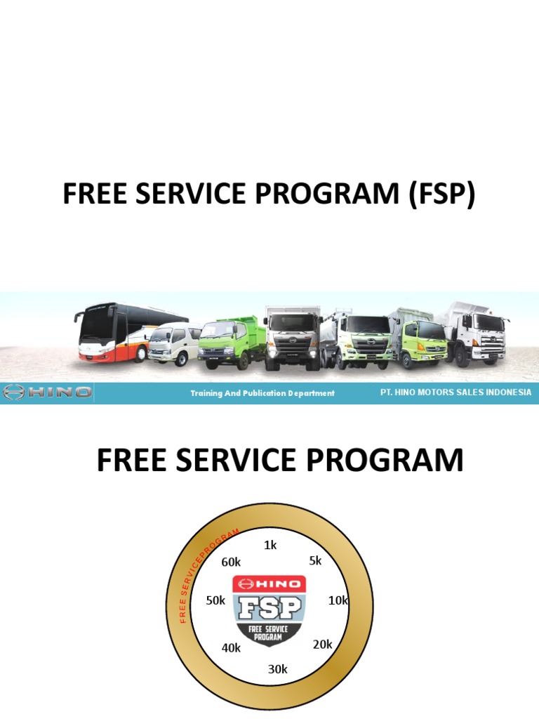 Free Service Program (FSP) | PDF | Machines | Transportation Engineering
