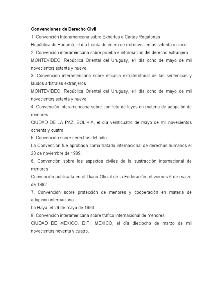 Convenciones de Derecho Civil | PDF