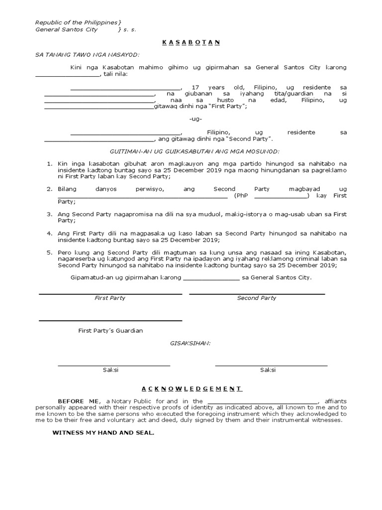KASABOTAN | PDF