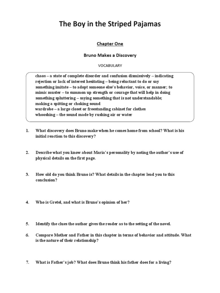 Student Packet Boy in The Striped Pajamas | PDF | Irony