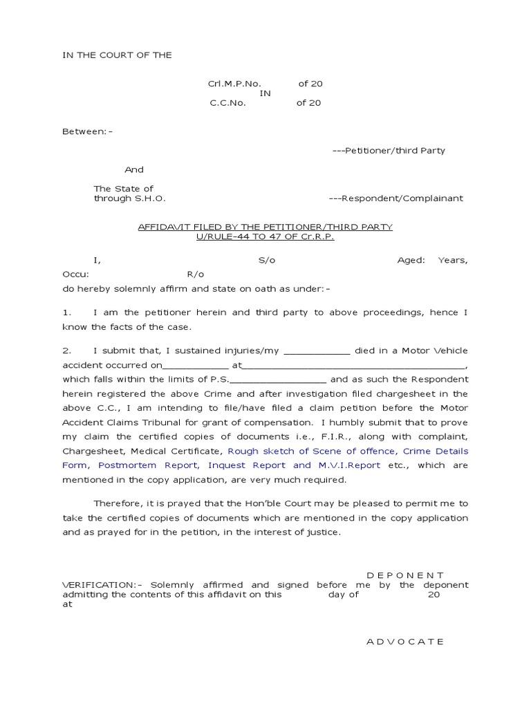Rough Sketch of Scene of Offence, Crime Details Form, Postmortem Report ...