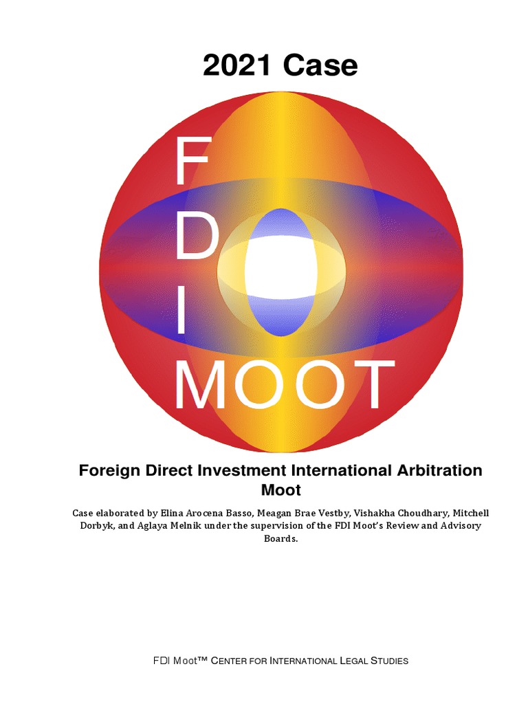 FDI 2021 Moot Problem | PDF | Arbitration | Foreign Direct Investment