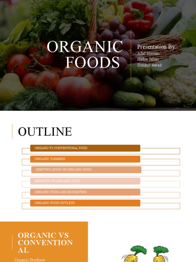 Organic Food - Nutrition Presentation | PDF
