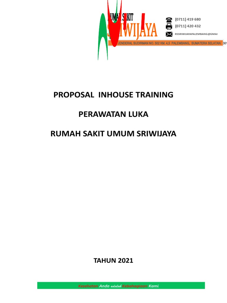 Proposal in House Training Rs. Sriwijaya PLG | PDF