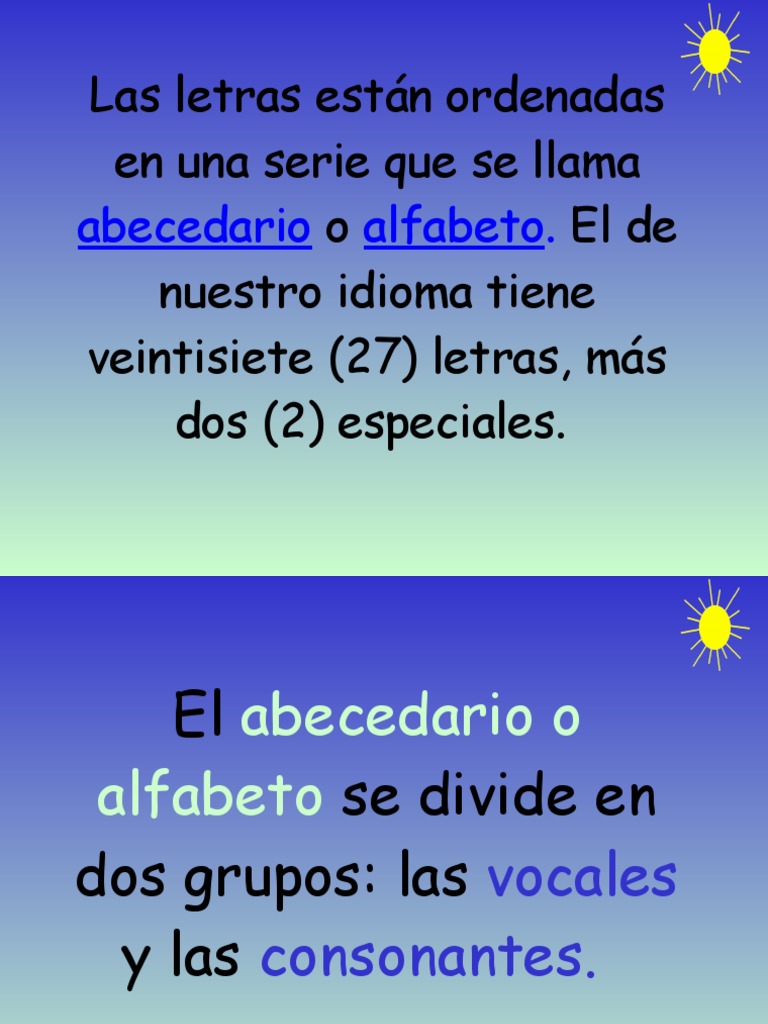 Abecedario: Vocales y Consonantes | PDF