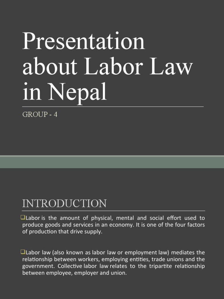 Labor Law HRM Presentation | PDF | United States Labor Law | Employment
