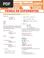 Formulario de Teoria de Exponentes | PDF | Objetos matemáticos ...