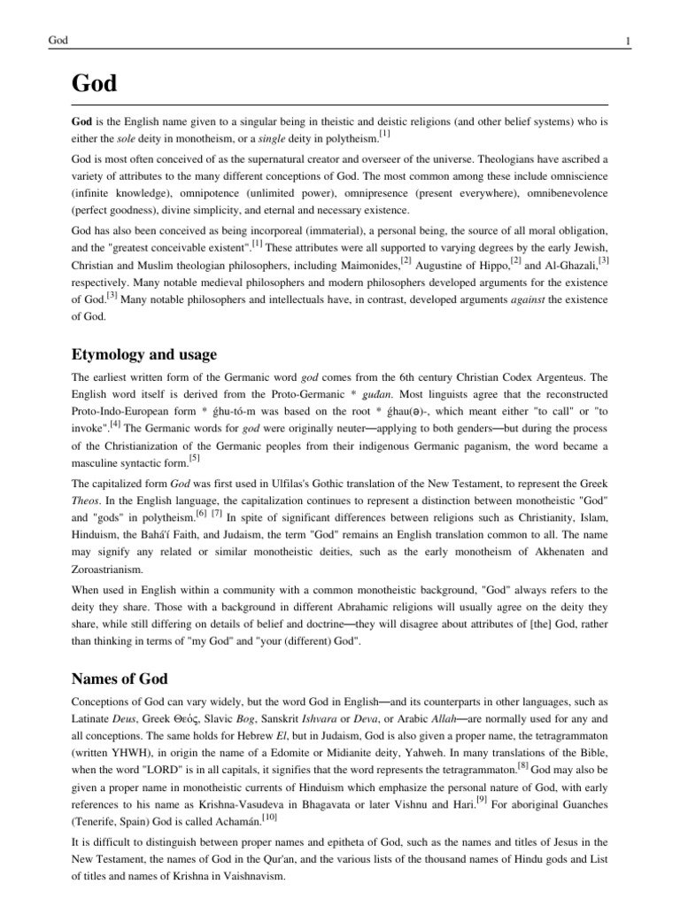 Collection | PDF | Monotheism | Existence Of God