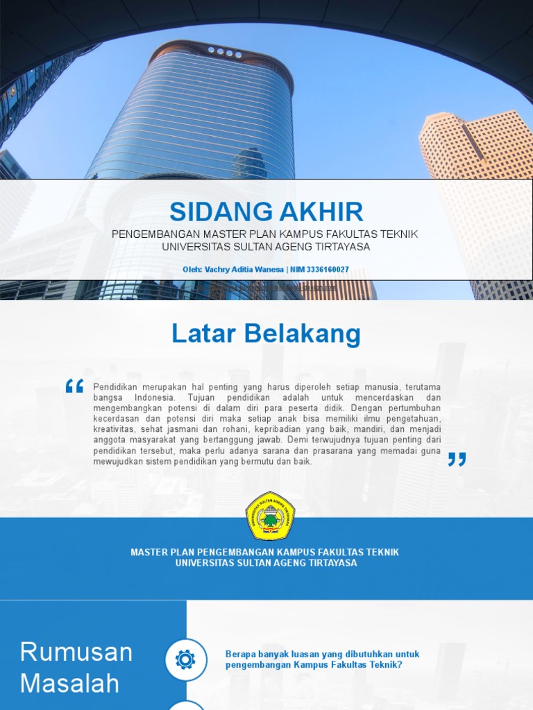 Presentasi Master Plan | PDF