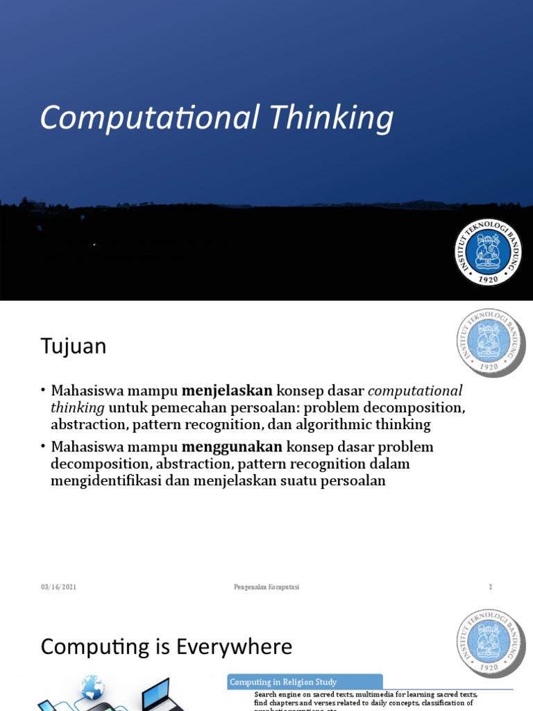 Computational Thinking: Tim Penyusun Materi Pengenalan Komputasi ...