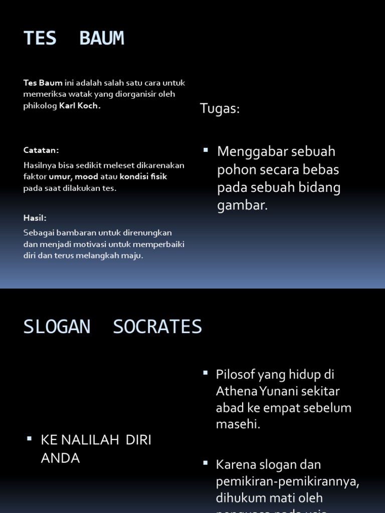 Tes Baum | PDF | Karier & Perkembangan | Pengembangan Diri