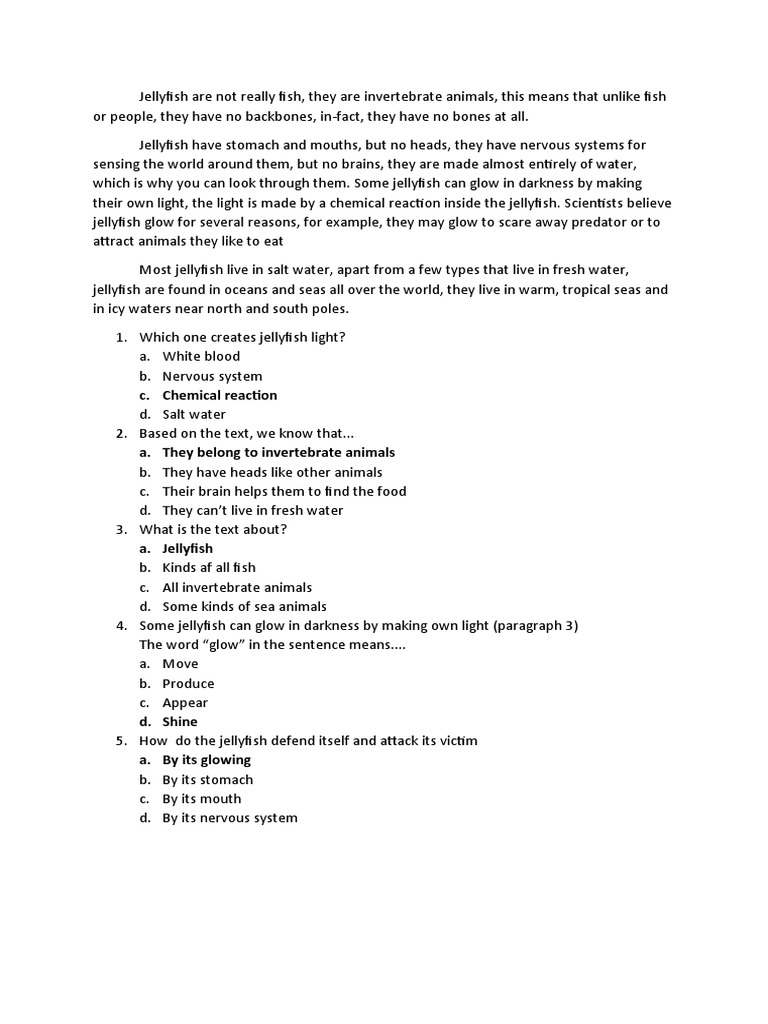 Report Text Exercise | PDF | Gorilla | Fish