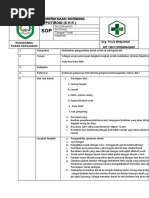 Revisi-SOP Pengambilan Sampel SHK | PDF