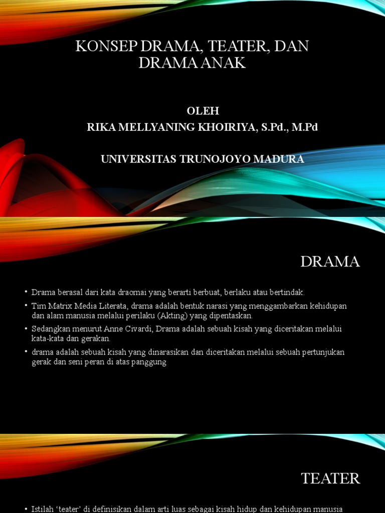 Daring Konsep Drama Dan Teater | PDF