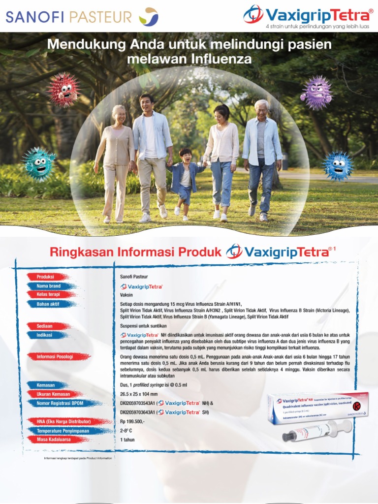 Product Overview Vaxigrip Tetra | PDF