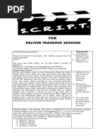 Script For Facilitating Learning Session | PDF | Educational Technology | Facilitator