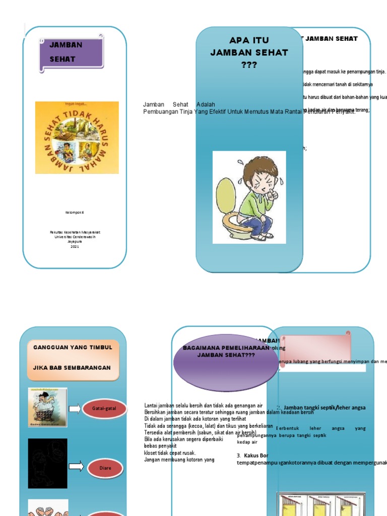 Leaflet Jamban Sehat - Compress | PDF