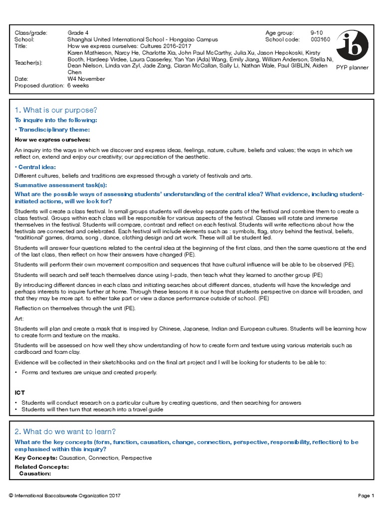 How We Express Ourselves - Cultures G4 | PDF | Shape | Educational ...