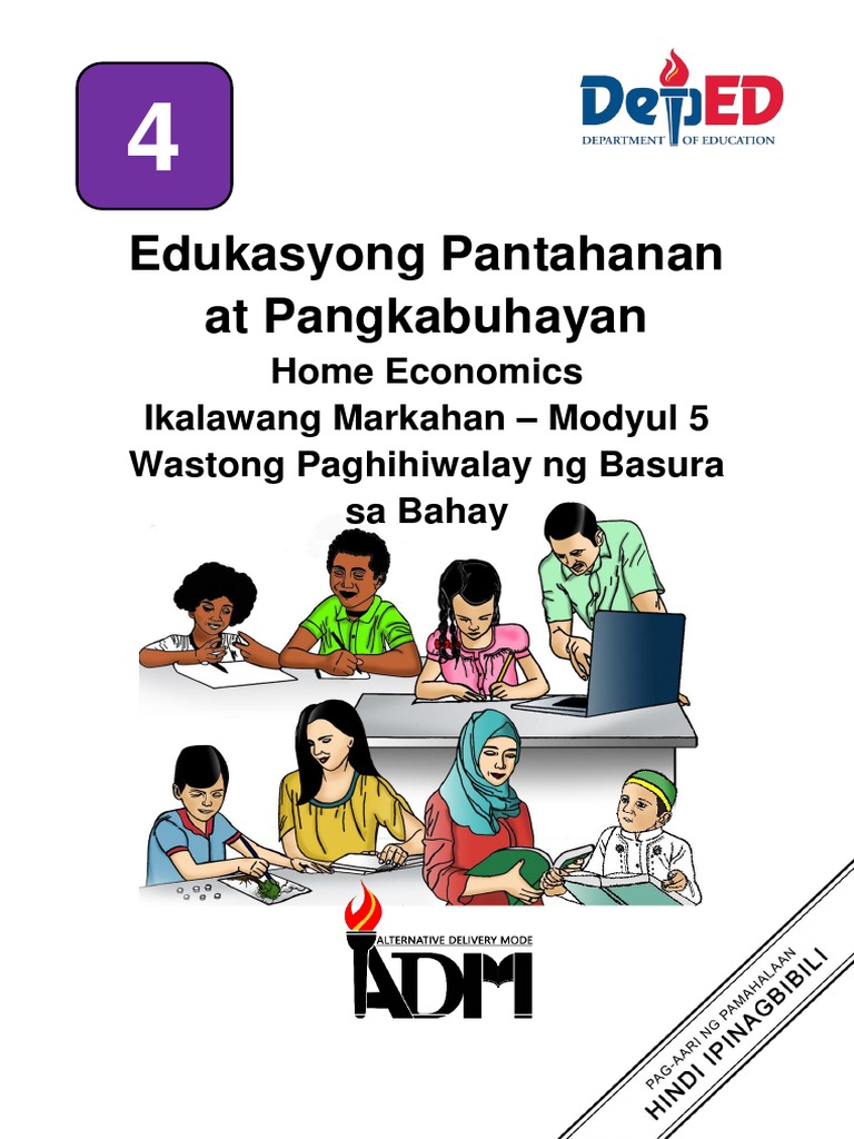 Epp 4 He Q2 M5 Wastong Paghihiwalay Ng Basura Sa Bahay Pdf