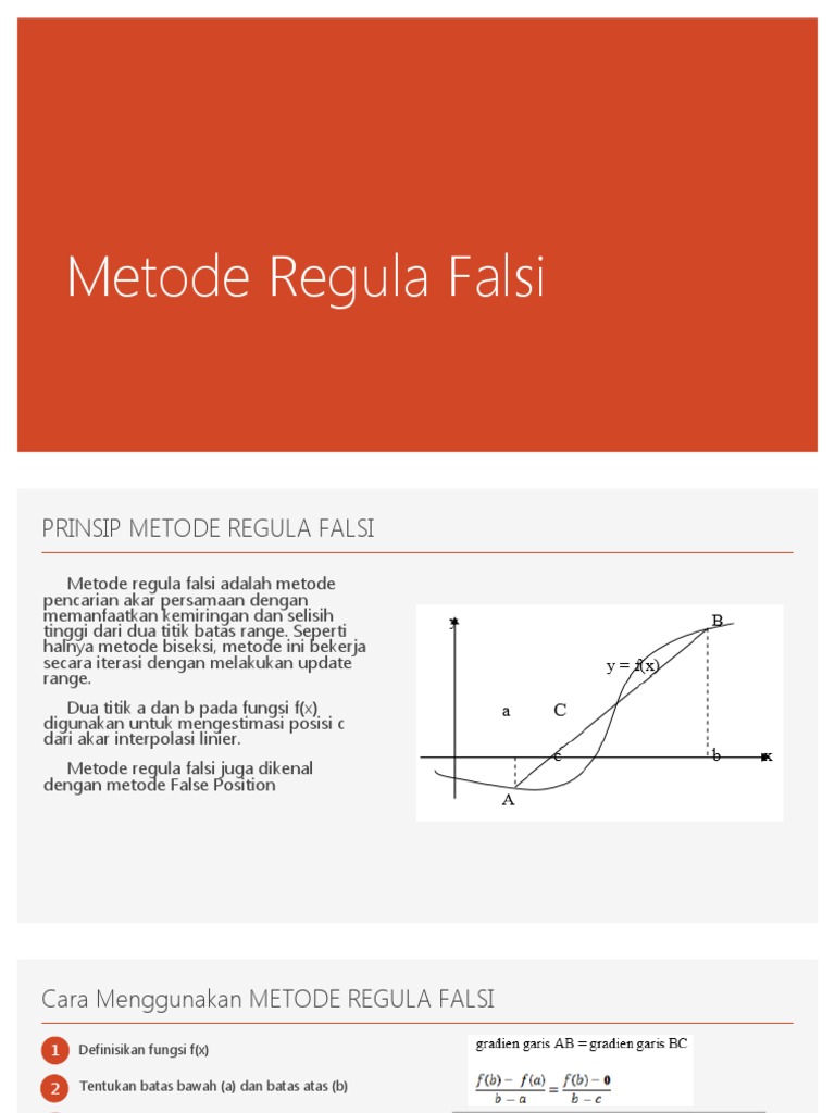 Metode Regula Falsi - 2 True | PDF