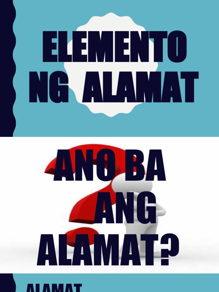 Elemento NG Alamat | PDF