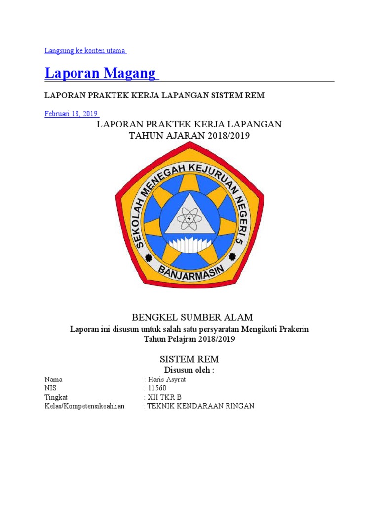 Contoh Laporan | PDF