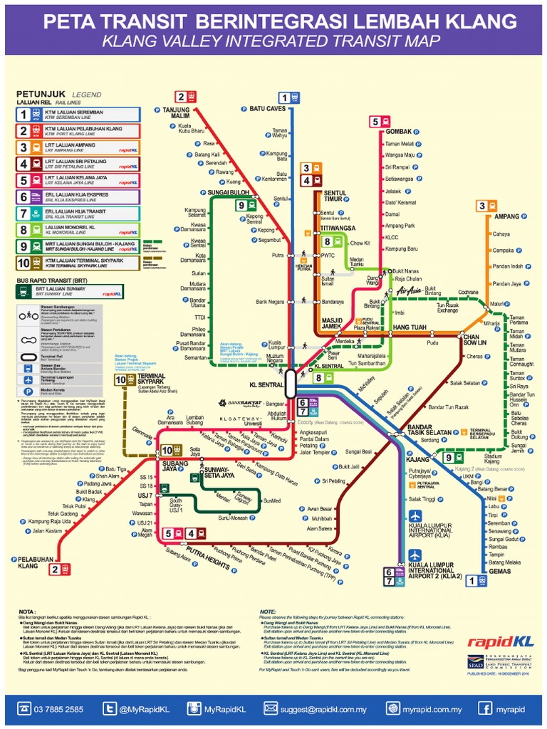 Malaysia Klang Valley Integrated Transit Map | PDF