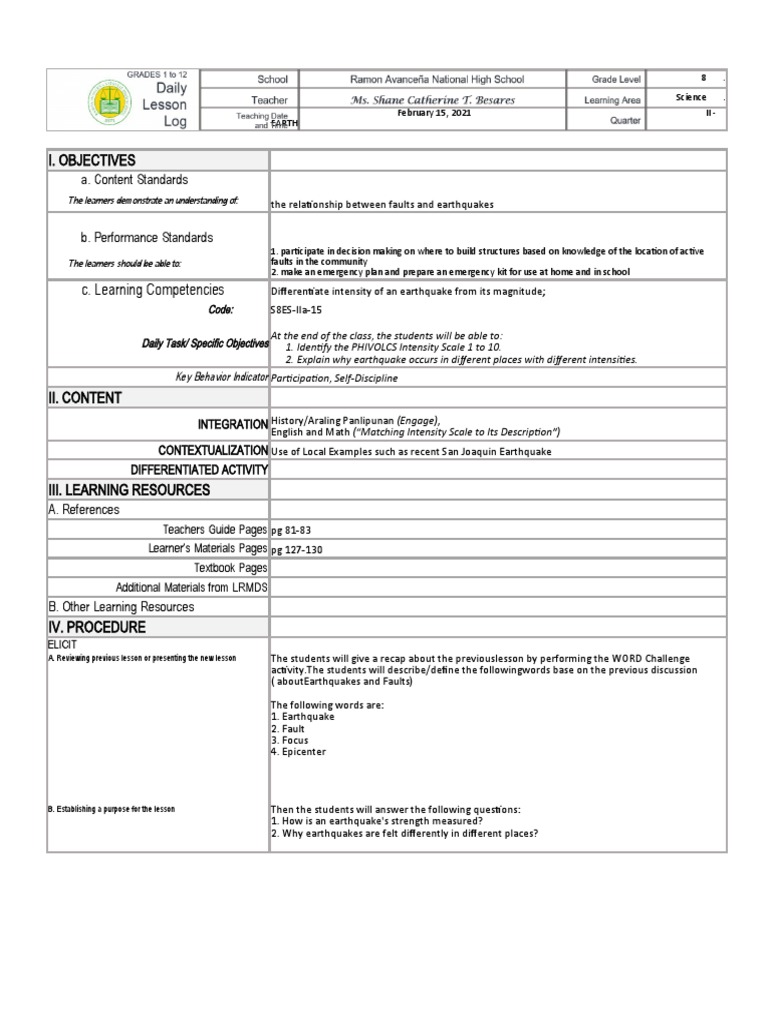 Intensity Vs Magnitude | PDF | Earthquakes | Learning