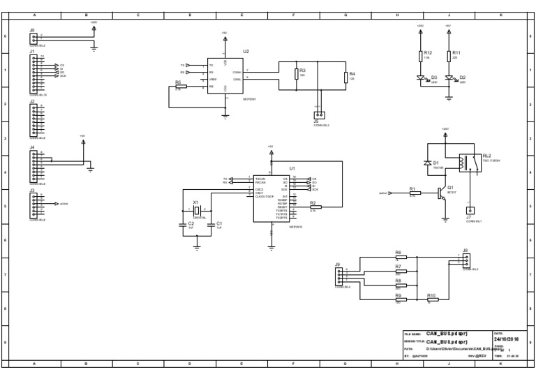 CAN Bus Schematic and Connection Guide | PDF