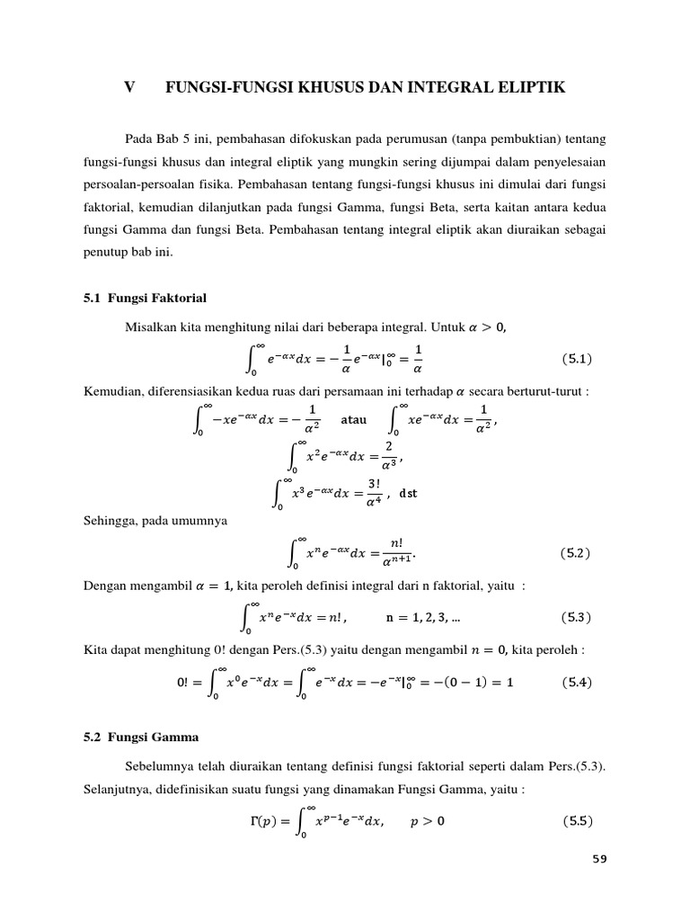 05 Fungsi Khusus&Integral | PDF