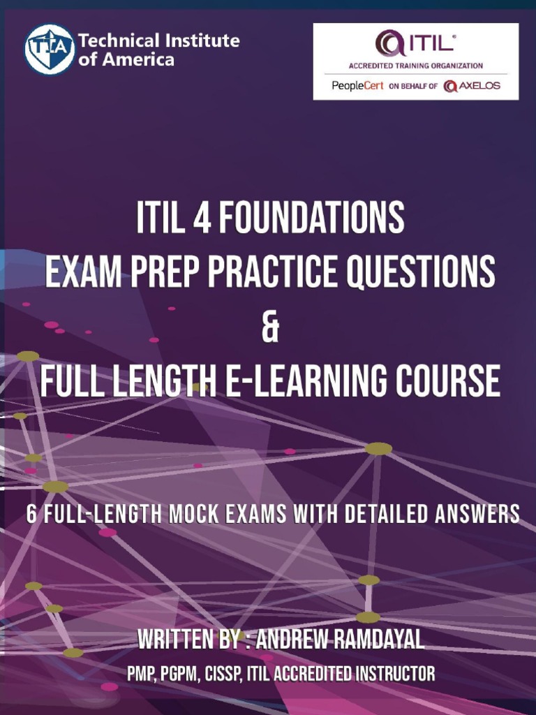 ITIL 4 Foundations - Exam Prep Practice Questions | PDF | Information ...