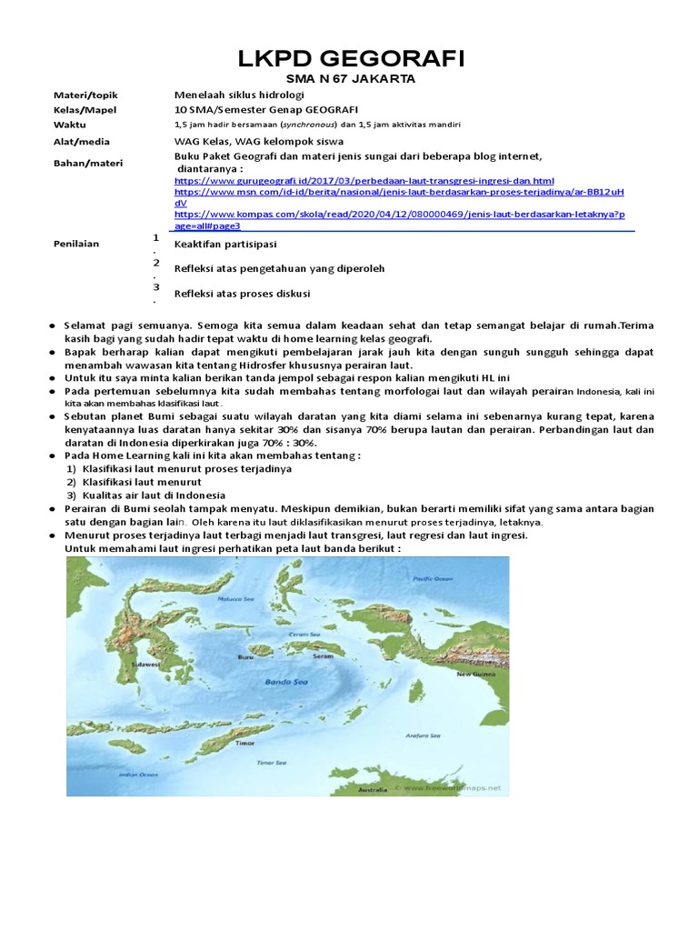 LKPD Klasifikasi Laut | PDF