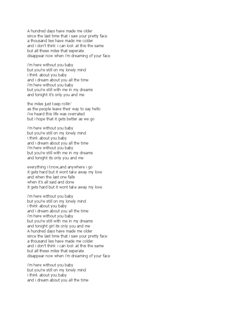 Here Without You | PDF