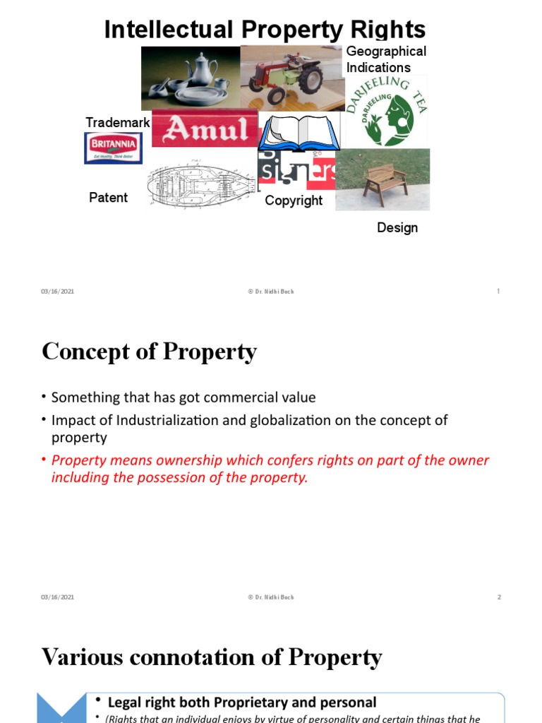 Introduction To IP | PDF | Intellectual Property | Ownership