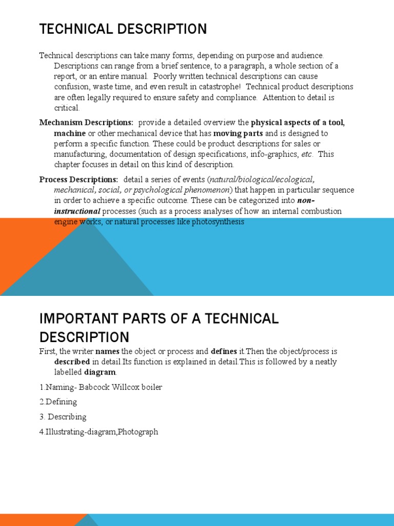 Technical Description | PDF | Boiler | Nature
