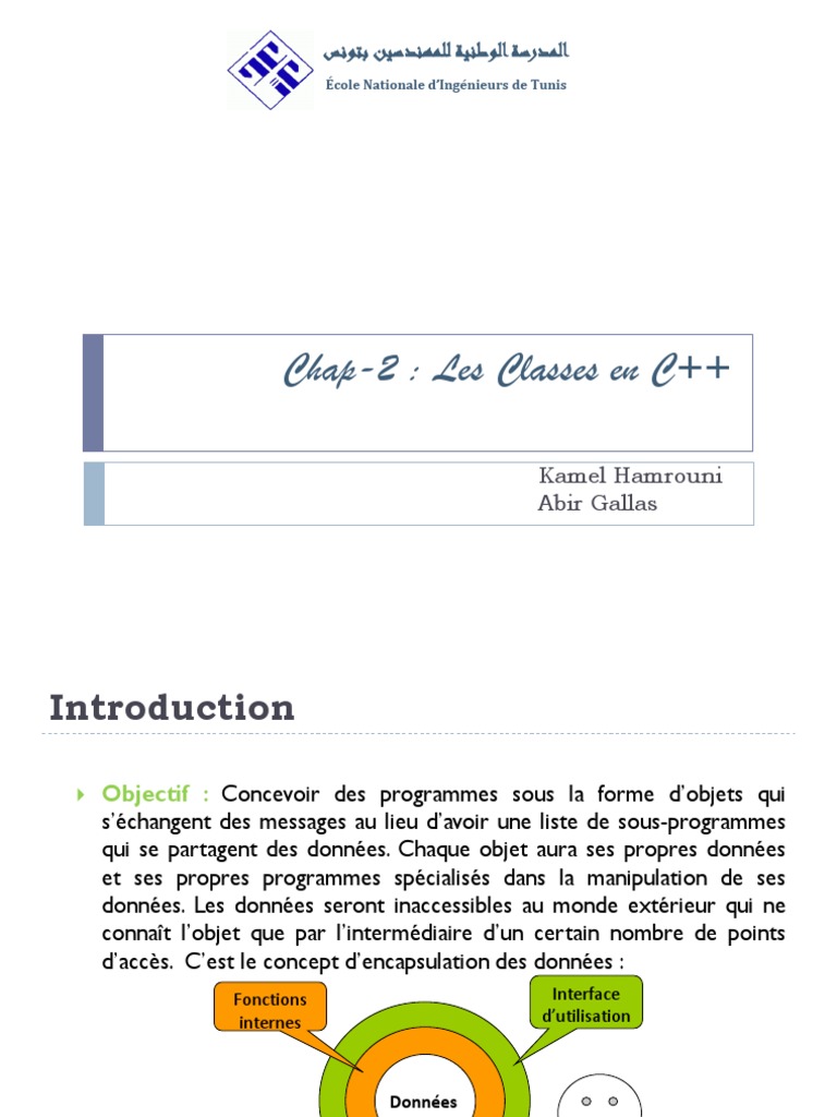 Chap-2 Les Classes en C++ | PDF | Classe (informatique) | Constructeur (programmation)